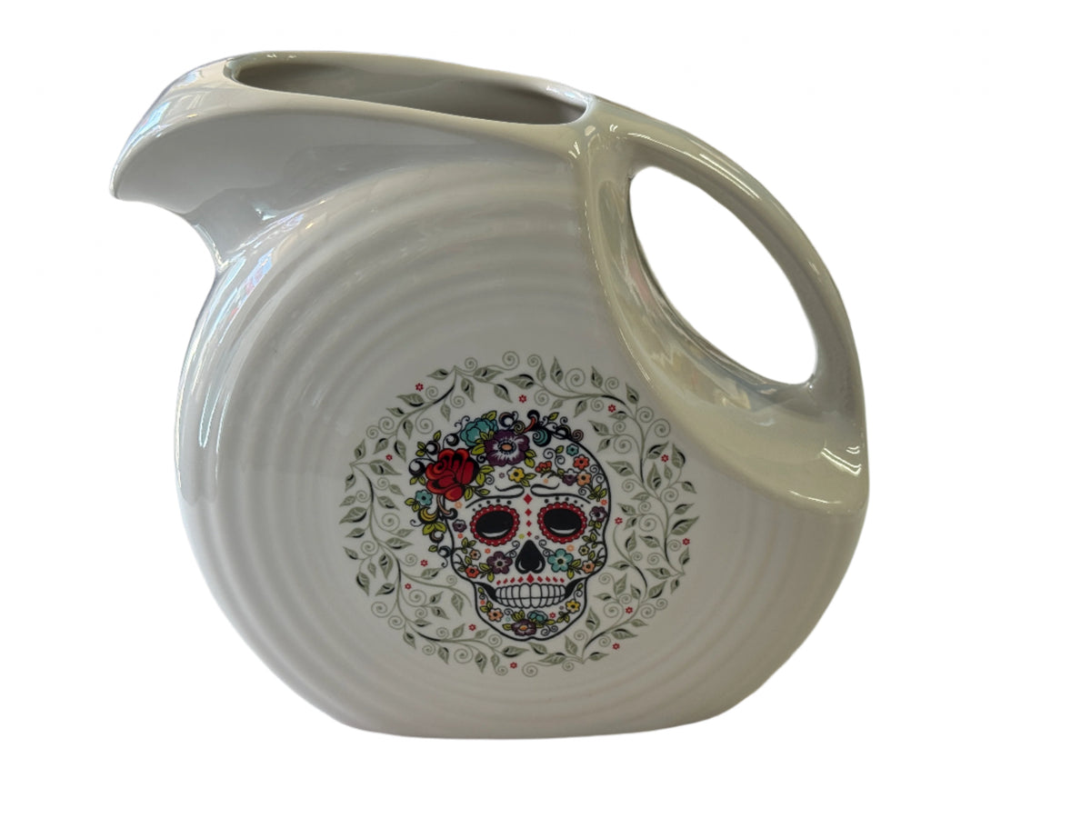 Fiesta Sugar Skull Lg Disc Pitcher – Keeping It Real collectables