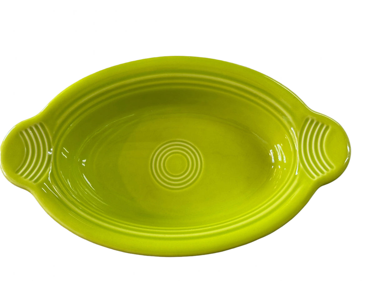 Fiesta Large Oval Tab Handle Casserole Lemongrass – Keeping It Real ...
