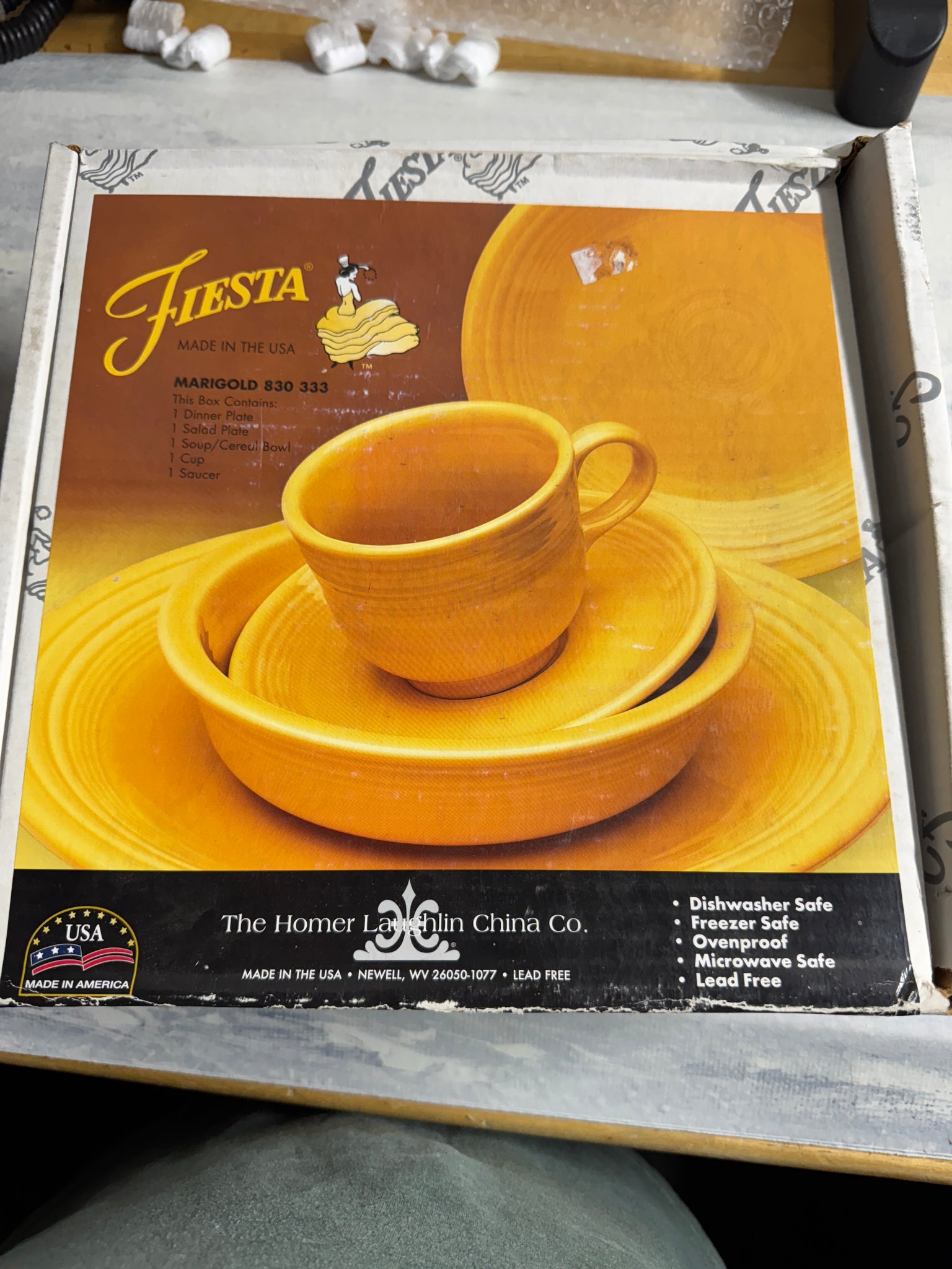 Fiesta Marigold 5pc Place Settings – Keeping It Real collectables