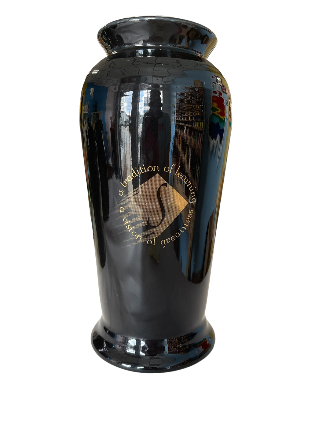 Fiesta Black Monarch Vase ( S ) Southern West Virginia Community Colle ...
