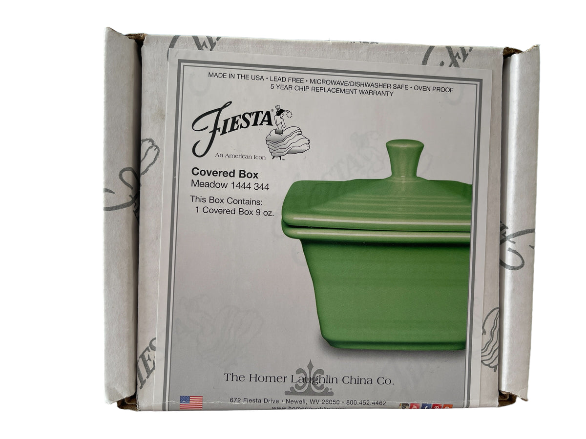 Fiestaware, Covered Box, Belk Box & Lid, Fiesta, Meadow, green, New In ...
