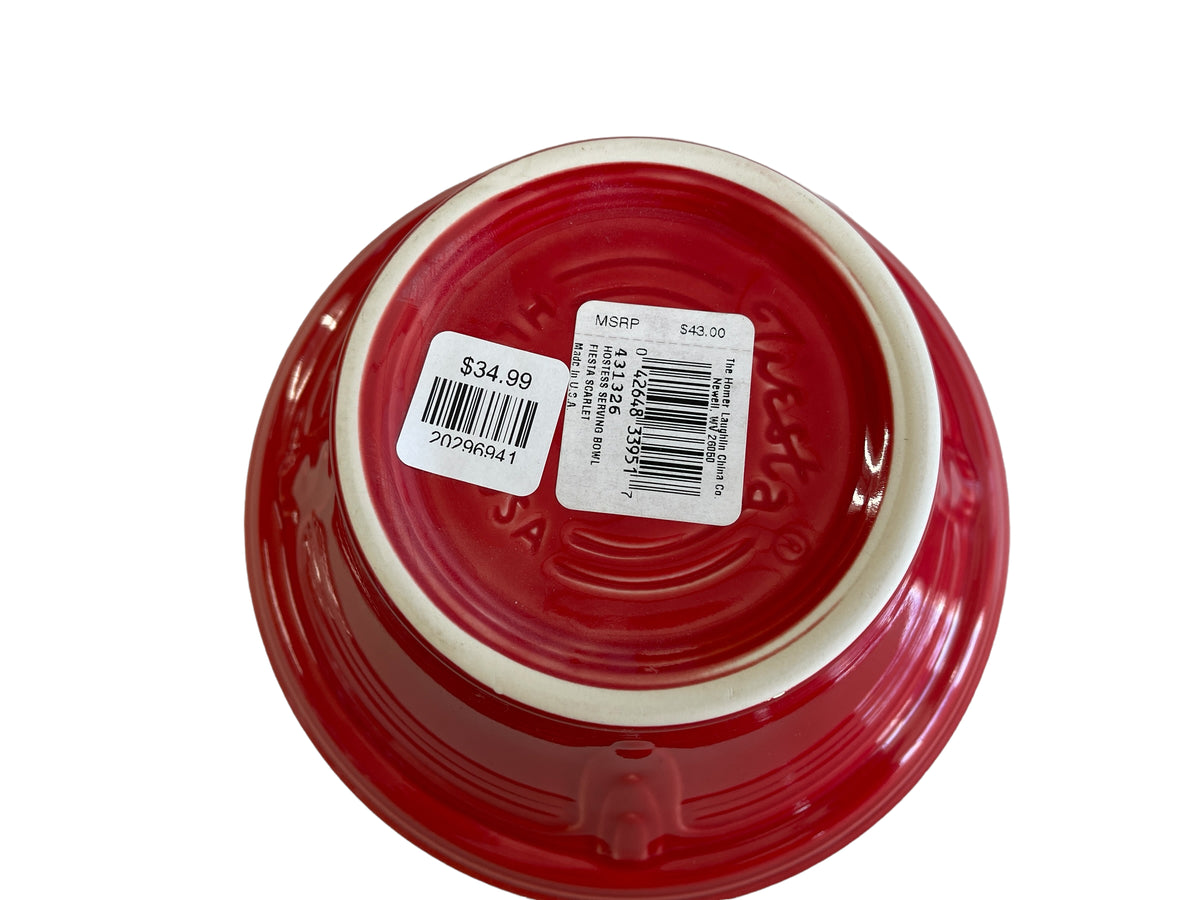 Fiesta Scarlet Hostess Bowl – Keeping It Real collectables
