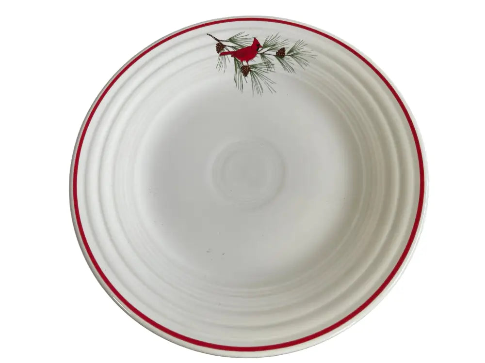 Fiesta Cardinal on Pine Branch Luncheon – Keeping It Real collectables