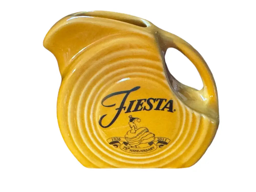 Fiesta Marigold Dancing Lady Mini Pitcher 75th Anniversary – Keeping It ...