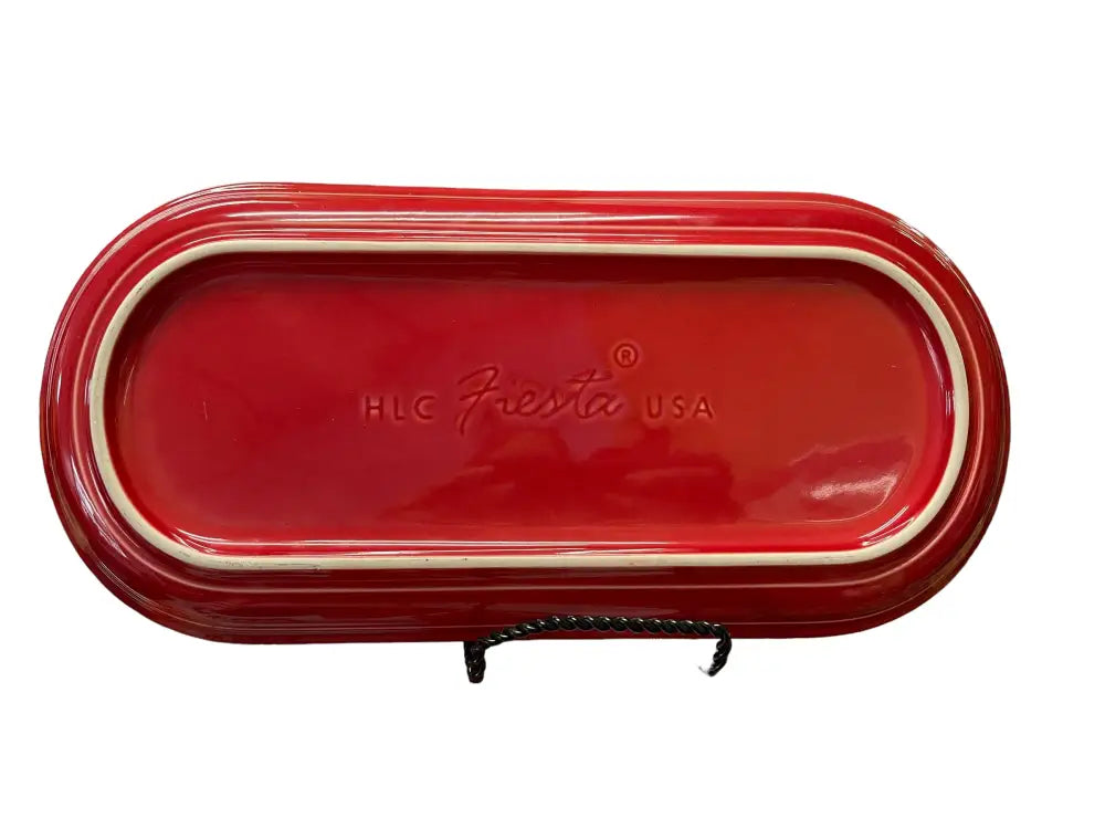 Fiesta Scarlet Large Bread Tray – Keeping It Real collectables