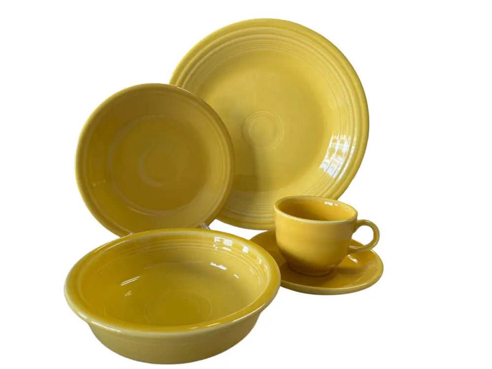 Fiesta Sunflower 5 pc Classic Place Setting – Keeping It Real collectables