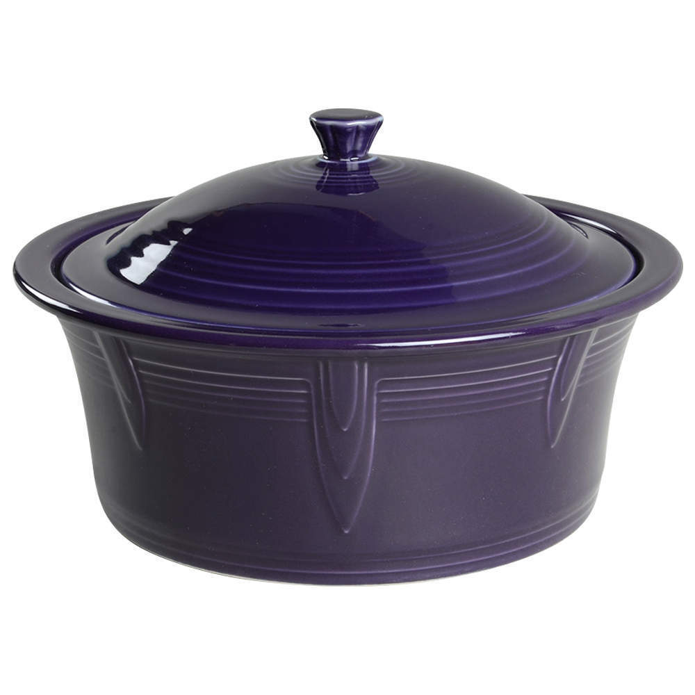 Fiesta PLUM Large Covered Casserole 90oz 2.5 Quart – Keeping It Real ...