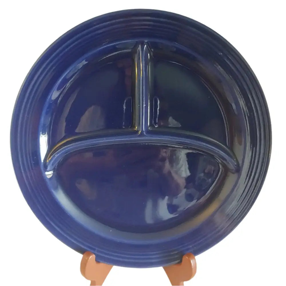 Vintage Fiesta Cobalt Compartment Divided Plate 10.5 – Keeping It Real ...