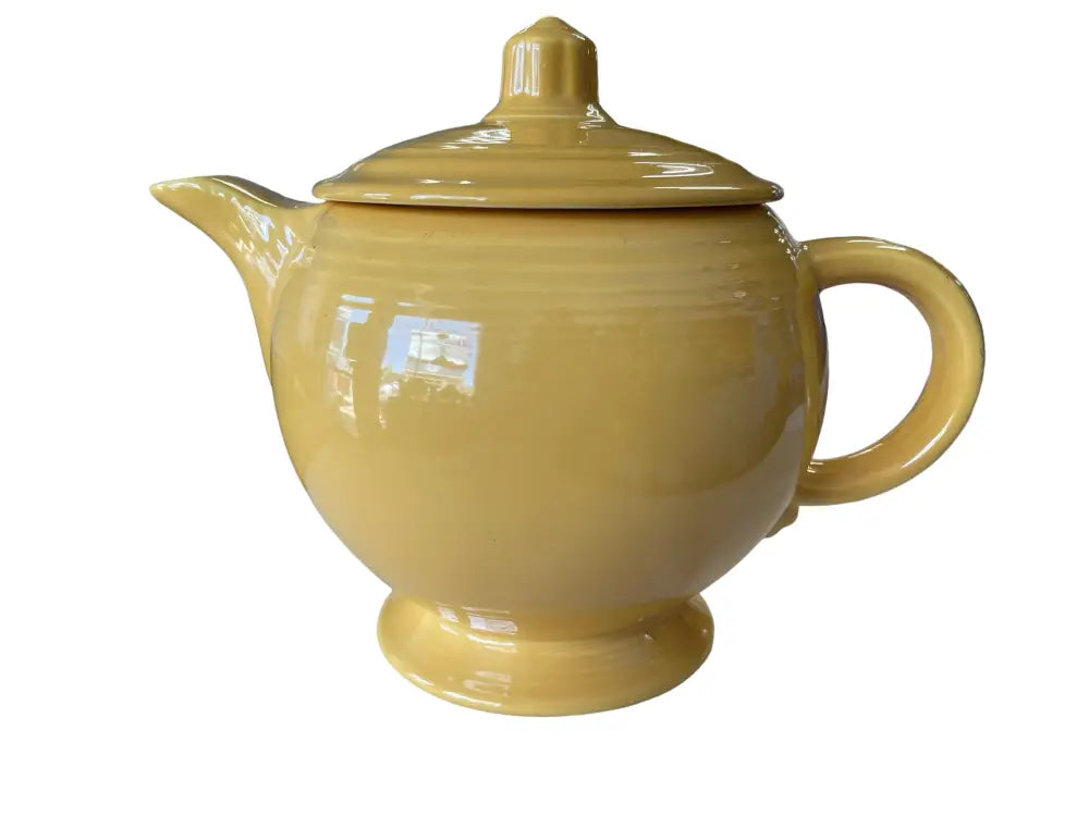 Vintage Fiesta Yellow C Handled Teapot – Keeping It Real collectables