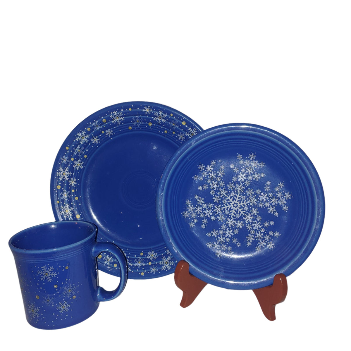 Fiestaware Lapis 3 piece Snowflake Set Macy's – Keeping It Real ...