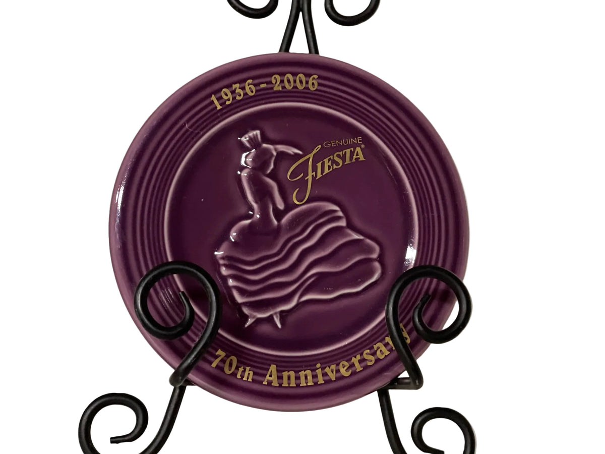 Fiesta Heather 70TH Anniversary Trivet retired color in Box – Keeping ...