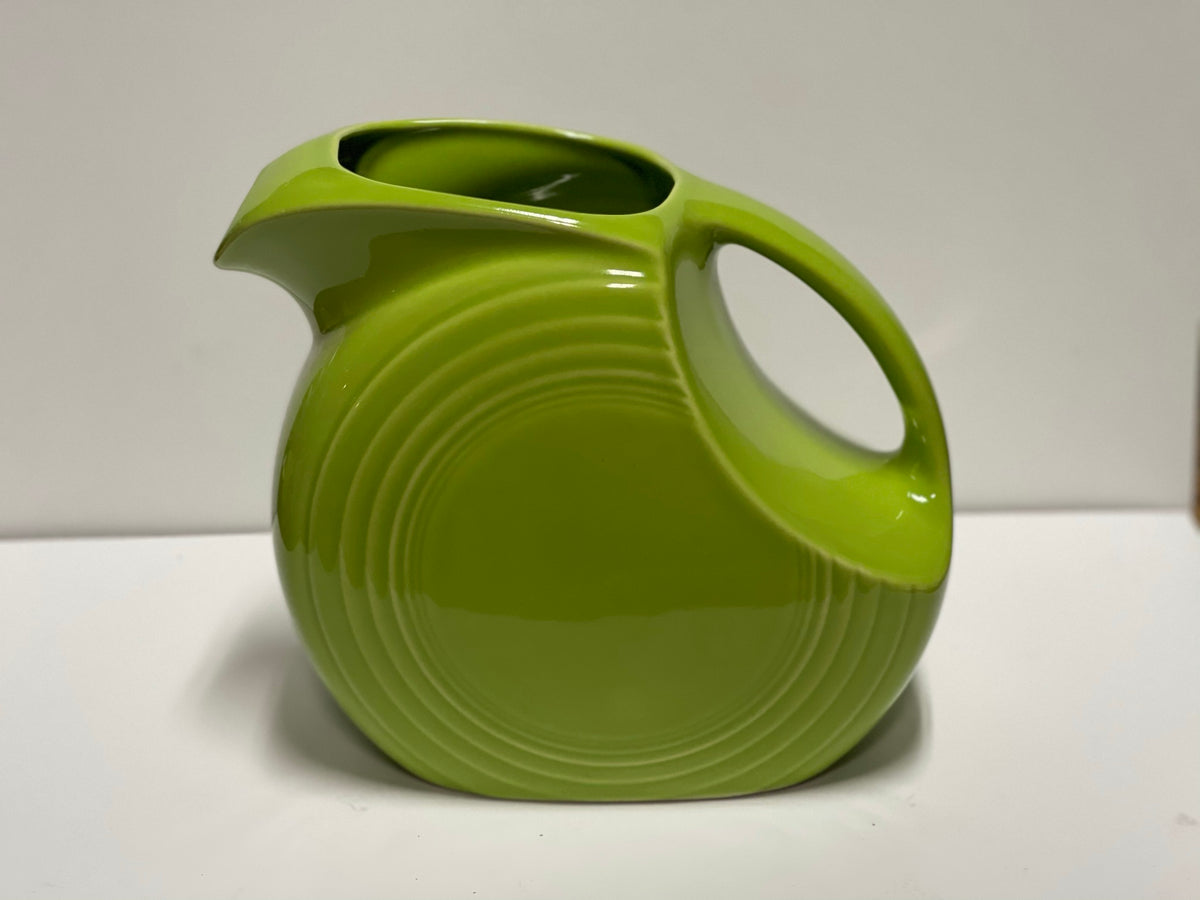 Fiesta Chartreuse Water Large Disk Pitcher retired Color – Keeping It ...